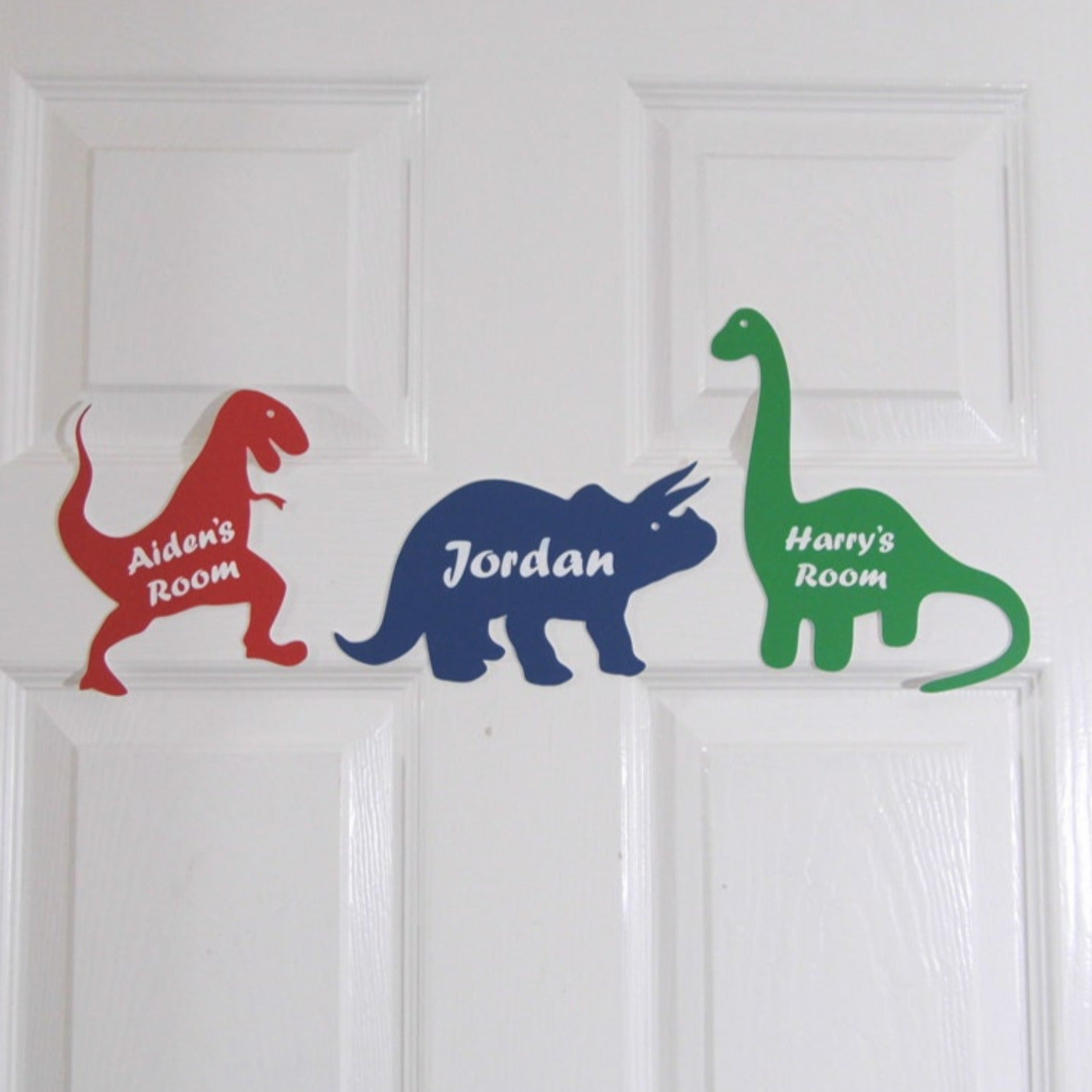 Personalised Children's Dinosaur Bedroom Door Sign – Custom Gift Co