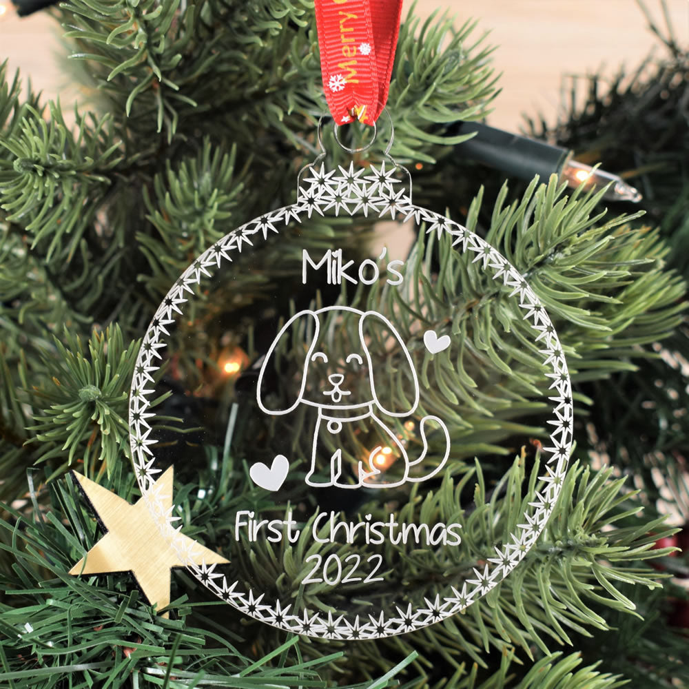 Personalised Christmas Tree Bauble - Dog Christmas – Custom Gift Co